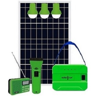 Solar Run Solar Home System Kit For Solar Home Lighting And Phone Charging 10W Konga Online Shopping