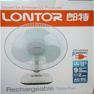 Lontor 12-Inch Rechargeable Table Fan | Konga Online Shopping