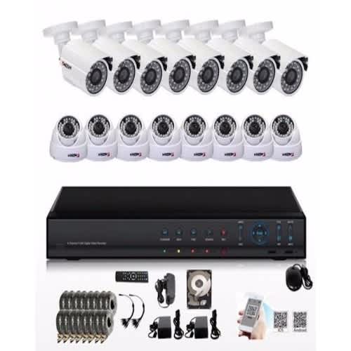 Winpossee 16 Channels Cctv Camera Complete Security Surveillance Kit ...