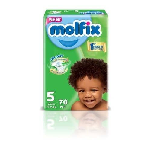 Molfix Baby Diaper Junior – Size 5 – Count 70 | 5969626 | Konga Online ...