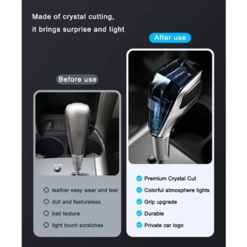 Costumize Lexus Glass Gear Shift Knob Cover With Touch Sensor- Led ...