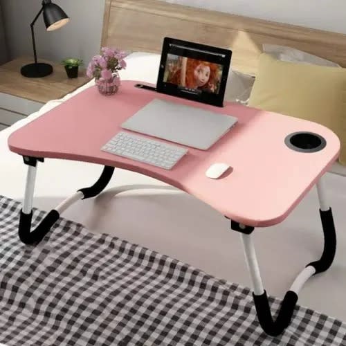 Foldable Laptop Table - Pink | Konga Online Shopping