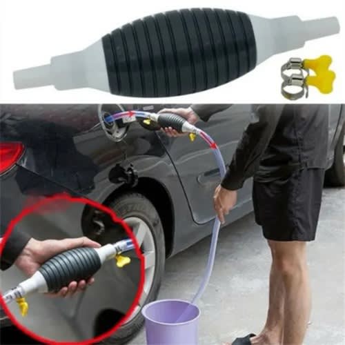 High Flow Siphon Hand Pump Portable Manual Car Fuel Transfer Pump - 1 ...