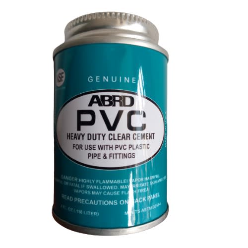 Abro Pvc Clear Cement Gum For Plastic Pipe And Fitting - Small Size ...