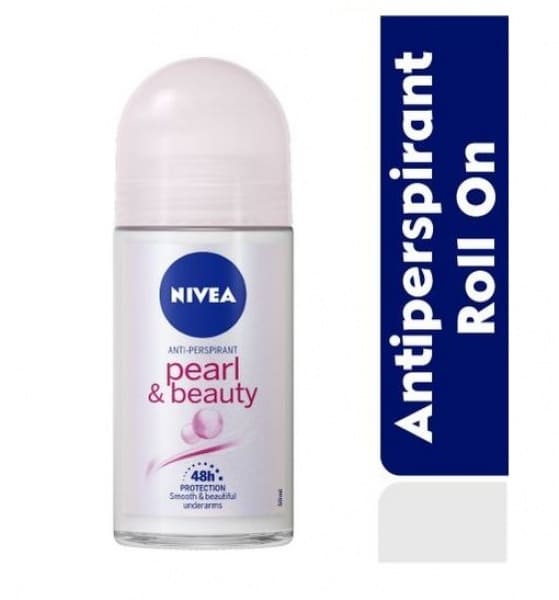 Nivea Pearl & Beauty Antiperspirant Roll-on For Women - 48h - 50ml ...