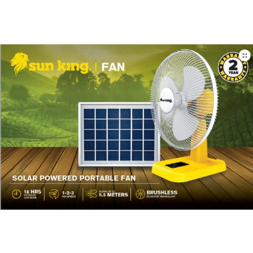 Sun King Solar Powered Fan - 14'' | Konga Online Shopping