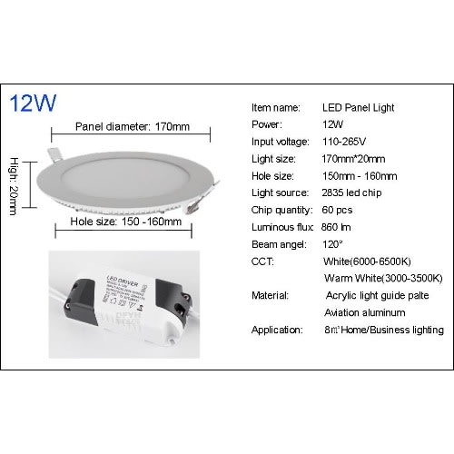 LED 12 Watts Led Surface Mount Panel Light | Konga Online Shopping
