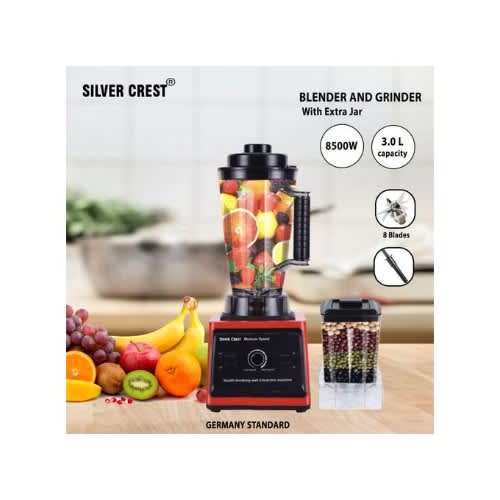 SilverCrest Heavy Duty Commercial Blender With Mill Jar - 4L - 8000W ...