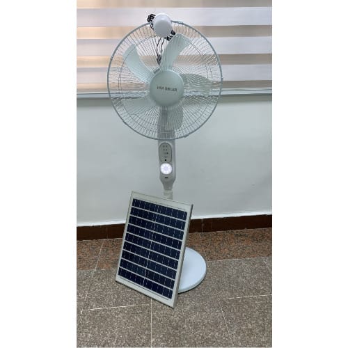 Solar Rechargeable Fan With 20w Solar Panel | Konga Online Shopping