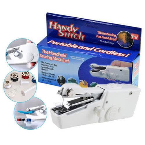 Cordless Handheld Sewing Machine With Extra Thread & Needle | 4433368 ...