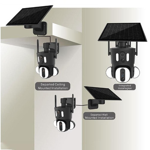 Hd Dual Lens Solar Ptz Camera 5MP | Konga Online Shopping