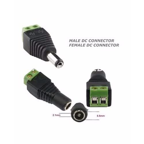 Comaat 10 Pairs CCTV Camera Quick Male/Female Connectors - DC Power ...