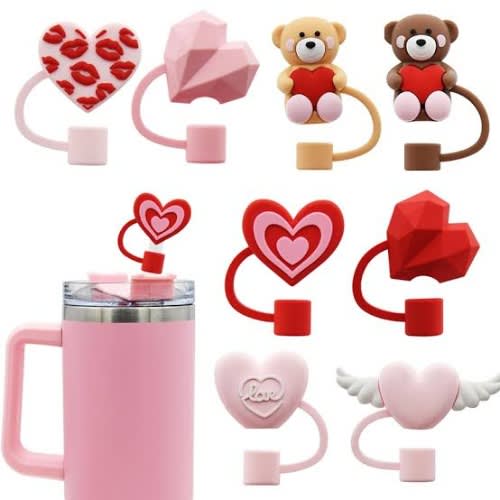 Stanley Cup Straw Cover Heart Shaped- Multicolour- 2 Piece | 6663082 ...