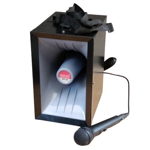 Portable Megaphone With Microphone And Usb Input Mouth - Shoulder Slung ...