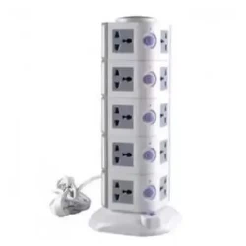 Fil Vertical Extension Box & Surge Protector - 20 Socket | 6609523 ...