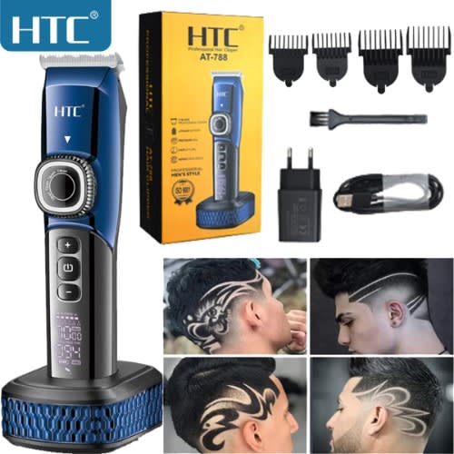 HTC Cordless Rechargeable Professional Hair Clipper For Men -Blue ...