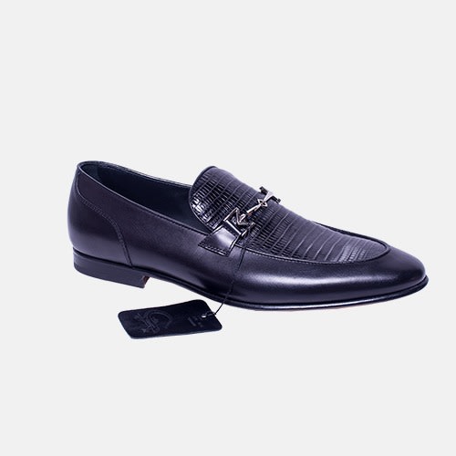 Moreschi Stamp Leather Black Shoe | Konga Online Shopping