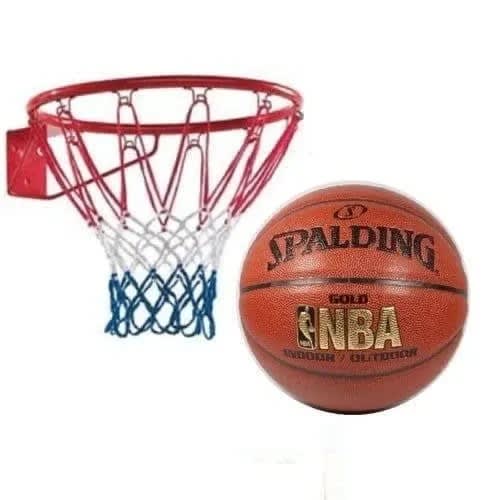 Hanging Basketball Hoop Rim Net + Basketball | Konga Online Shopping