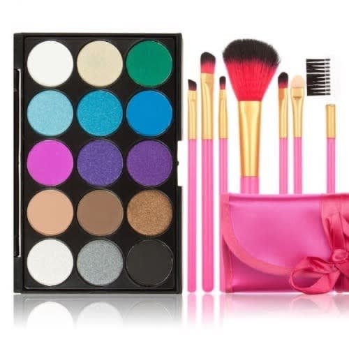 Fashion Hut Eye Shadow With 7pcs Makeup Brush Set | Konga Online Shopping