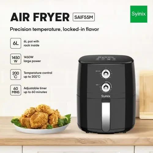 Syinix Air Fryer - 6l- 1450 Watts | 6673696 | Konga Online Shopping