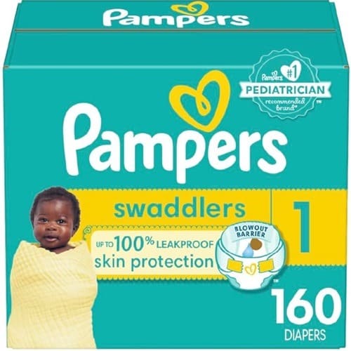 Pampers Swaddlers Newborn Diapers Size 1 160 Count | 6814346 | Konga ...
