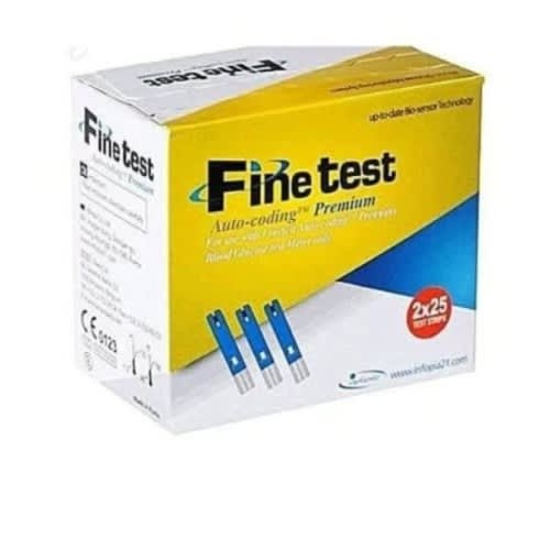Fine Test Auto-coding Blood Glucose Test Strip - 50pcs | 6419325 ...