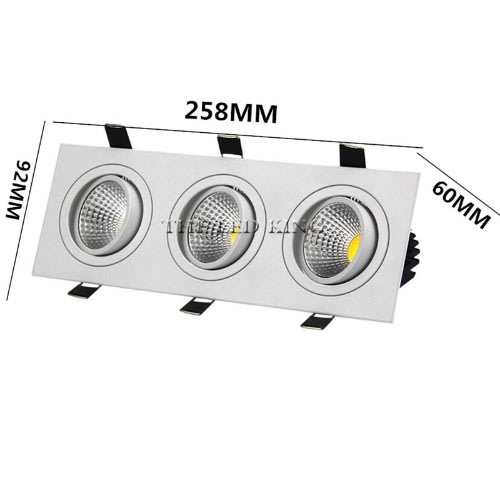 Unique T2 Triple Led Spot Light 3 x 3 x 1 W | Konga Online Shopping