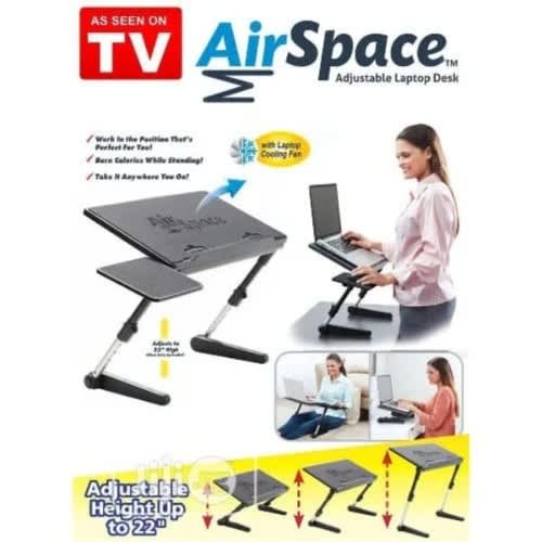 Air Space Adjustable Laptop Desk With Built-in Cooling Fan | Konga ...
