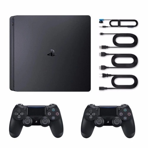 Sony Playstation 4 Slim 500gb+extra Dualshock 4 Controller Bundle ...