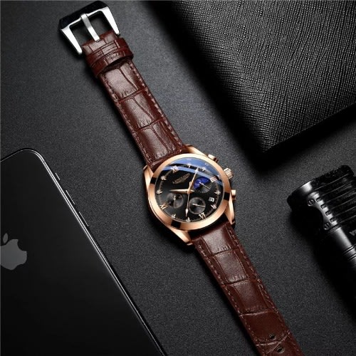 Stainless Steel Leather Wrist Watch | Konga Online Shopping