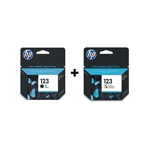 HP 123 Ink Cartridges - Black & Colour | 4108264 | Konga Online Shopping