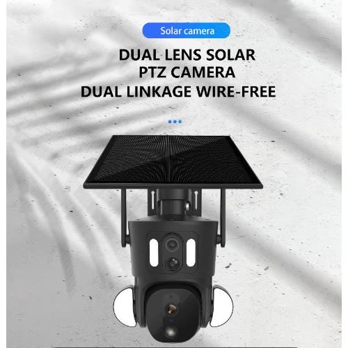 Hd Dual Lens Solar Ptz Camera 5MP | Konga Online Shopping