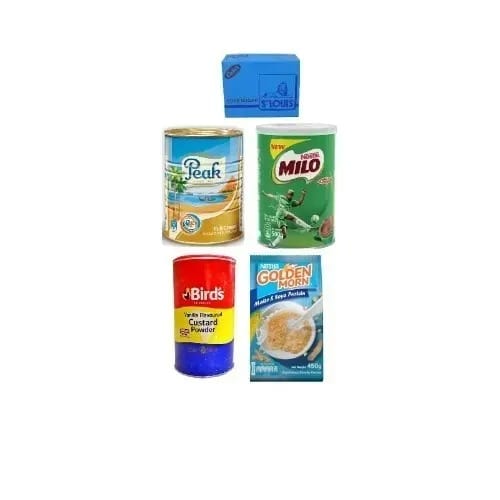 Peak Milk 400g + Milo 400g + Bird Custard 200g+ Golden Morn 400g And ...