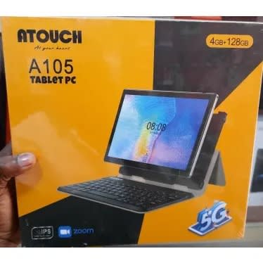 Atouch A105 Kids Educational Tablet Pc - 10.1" - 128GB - 4GB - Dual Sim - 6000mAh - Keyboard ...