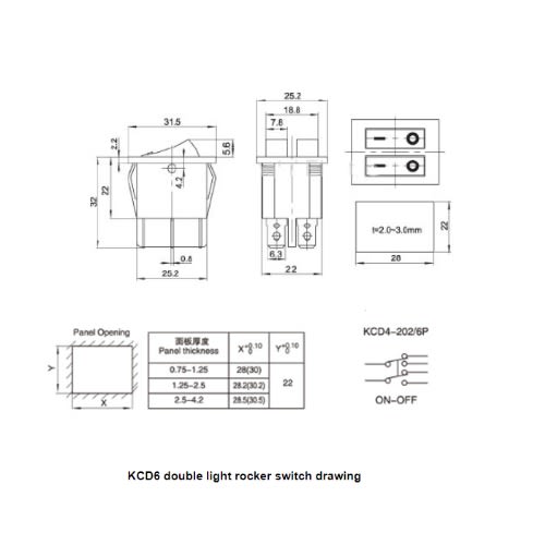 Kcd6-202 Rocker Switch - On Off 3-pin 2-position | Konga Online Shopping