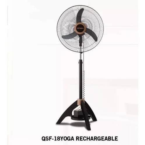 Qasa Yoga Rechargeable Standing Fan - 18" | 6236223 | Konga Online Shopping