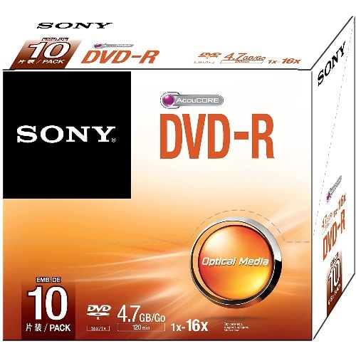 Sony Dvd-r 4.7gb Recordable Dvd Media 10 Pack | 5450773 | Konga Online Shopping