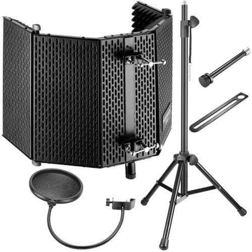 Vocal Booth Mic Reflection Filter + Pop Filter + Stand | 5225319 ...
