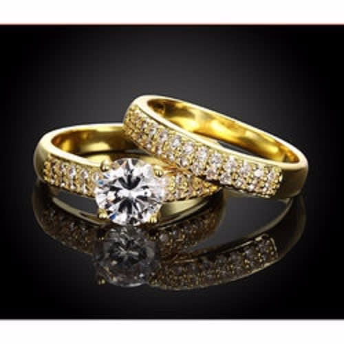 Goldplated Double Engagement Ring | 3141029 | Konga Online Shopping