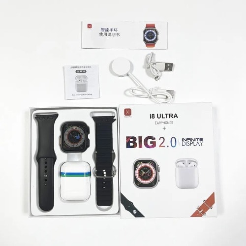 I8 Ultra Series 8 Smarwatch Free Earbuds | 6143046 | Konga Online Shopping
