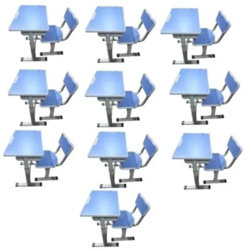 Study Table & Chair - 10 Pieces - Blue | 6291678 | Konga Online Shopping