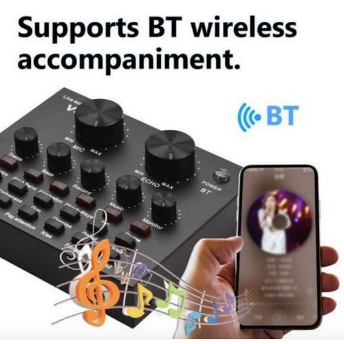 V8 External Live Sound Card + Microphone. | Konga Online Shopping