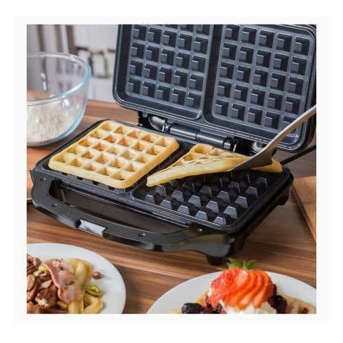 Salter Deep Fill Waffle Maker Iron With Xl Non-stick Cooking Plates ...
