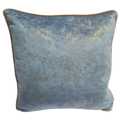 Pattern & Plain Back Throw Pillow Piping - Blue | Konga Online Shopping