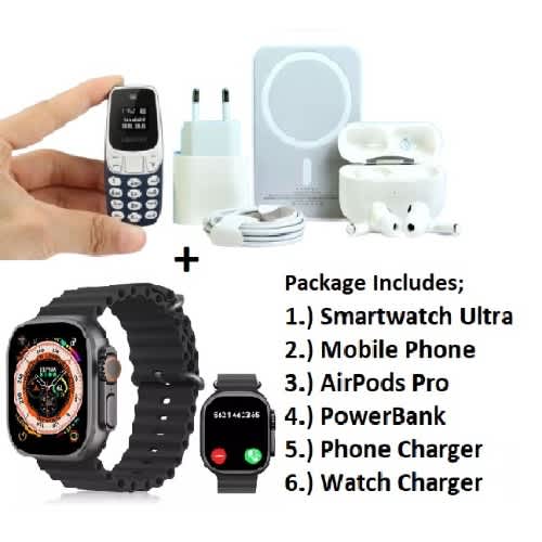 Ultra Smartwatch Bundle - Model X8+ - Black | 6767861 | Konga Online ...