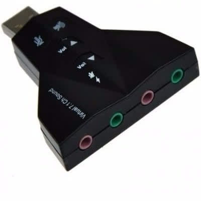 Usb 2.0 External 3d Audio Sound Card Adapter Double 7.1 Channel ...
