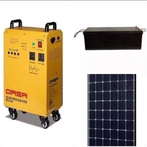 QASA 500W Solar Generator With 2 Of 100amps Batteries And 2 Of 180W ...