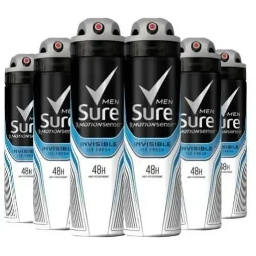 Sure Men's Deodorant Spray - 6 Pcs - 250ml Each | Konga Online Shopping