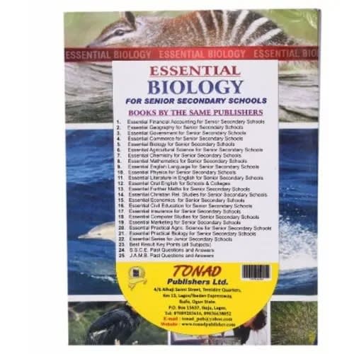 Essential Biology For Senior Secondary Schools - M. C. Michael | Konga ...