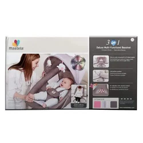 Mastela 3-in-1 Deluxe Multi-functional Bassinets & Napper Swings ...